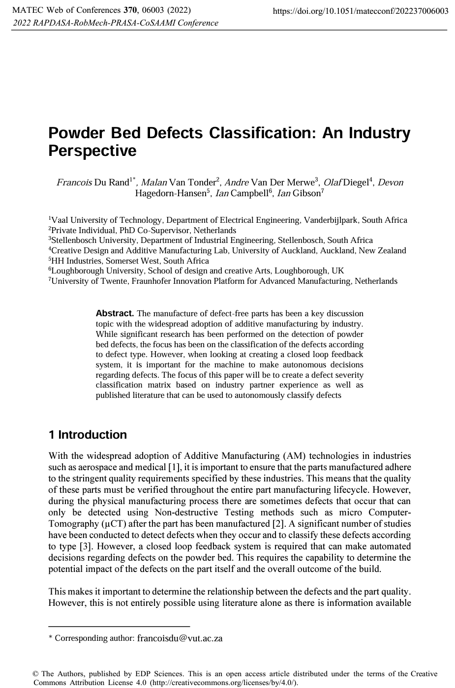 Journal Publications - HH Industries